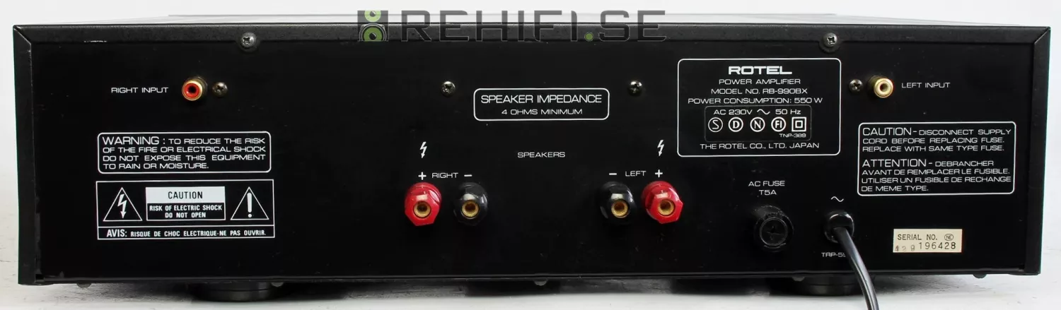 Rotel RB-990BX begagnat slutsteg från Rehifi
