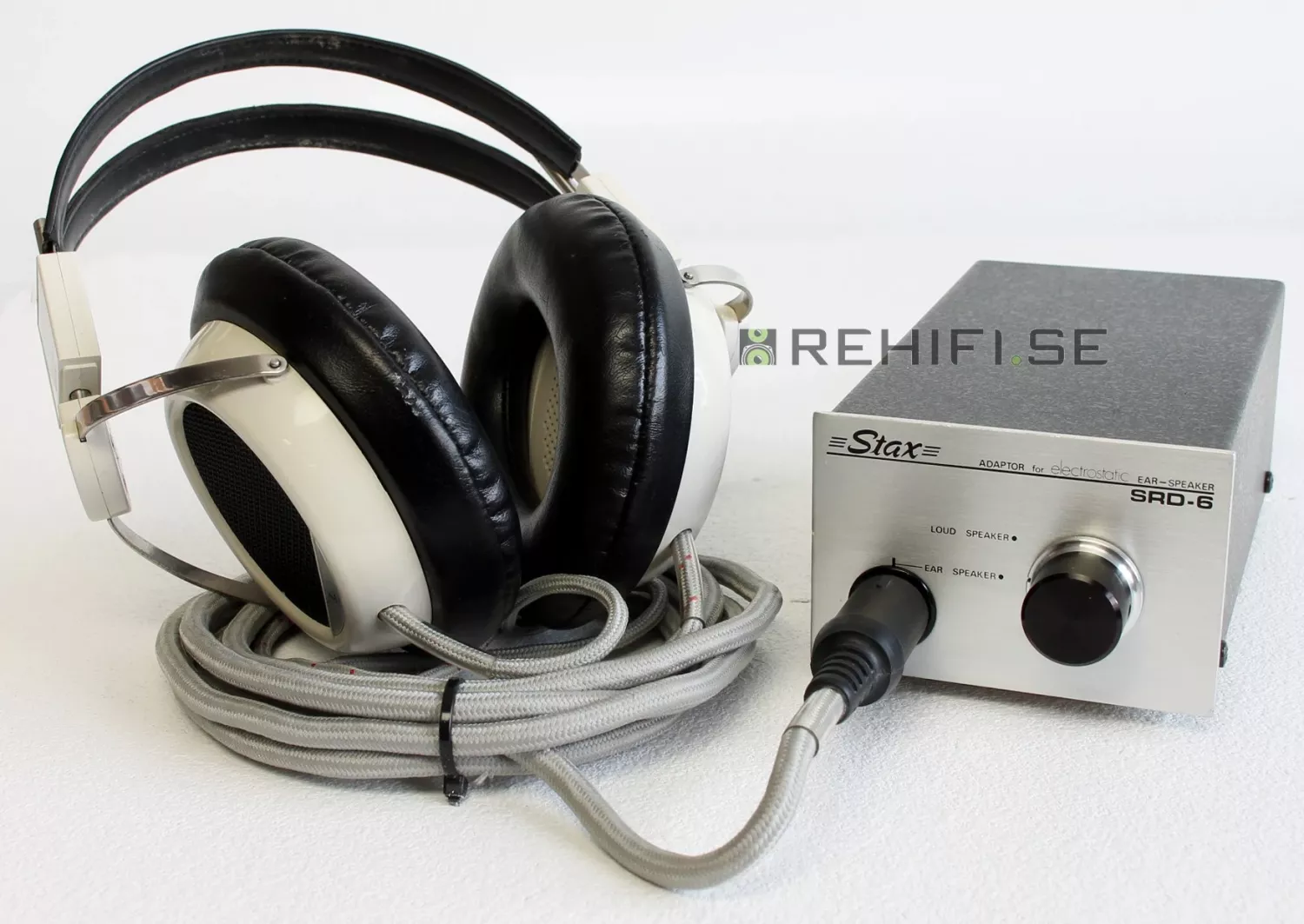 Stax SR-5 + SRD-6 begagnade elektrostathörlurar + drivenhet från Rehifi