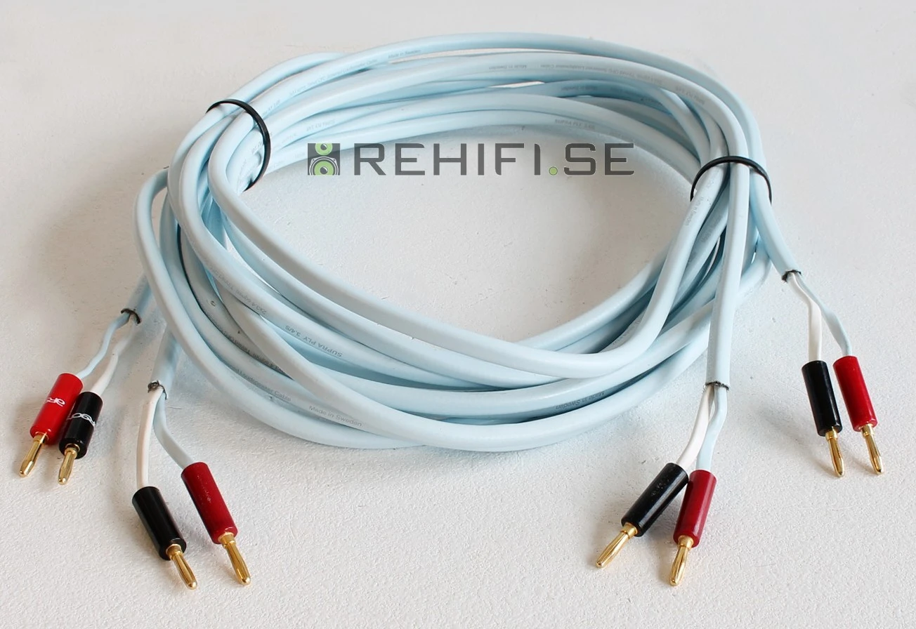 Supra PLY 3.4/s begagnade högtalarkablar fån Rehifi