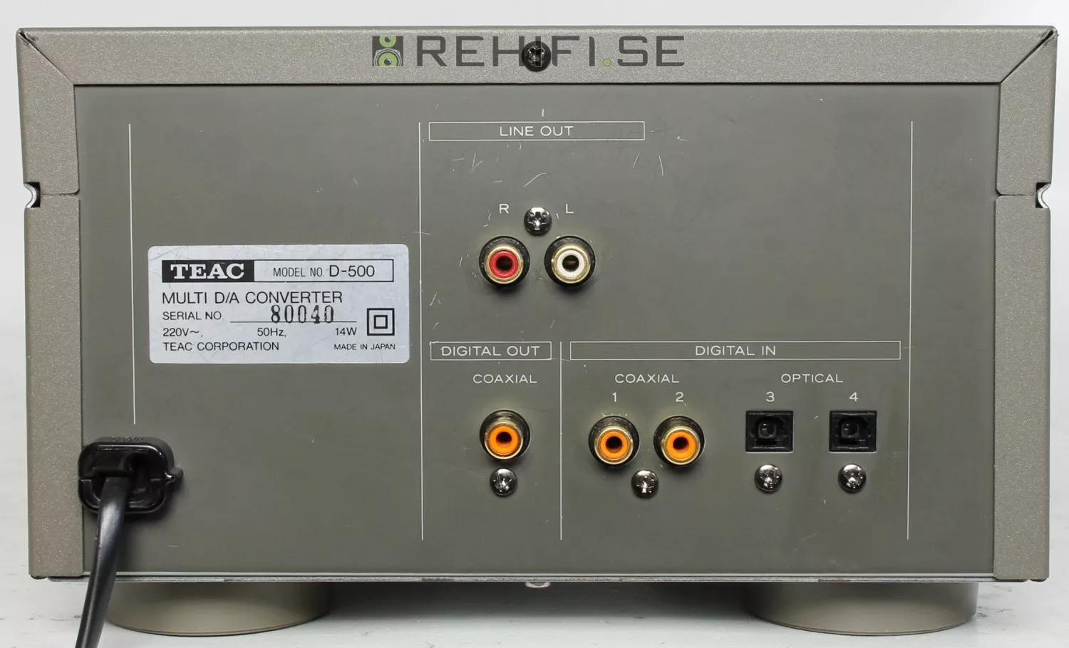 TEAC D-500 begagnad DAC / D/A omvandlare från Rehifi
