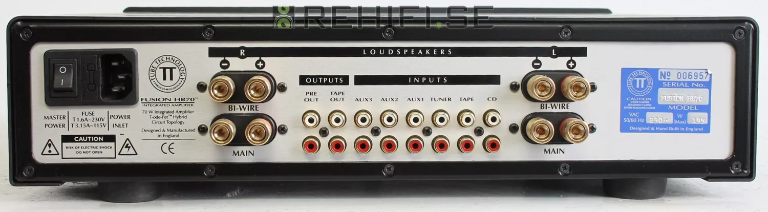 Tube Technology HB70 begagnad rörhybrid-förstärkare från Rehifi
