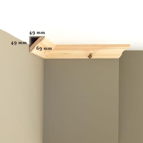 Classic pine cornice | Sekelskifte