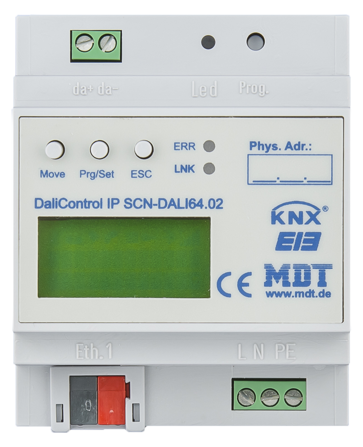 MDT KNX DALI Gateway (1-kan 64 don) Web Interface