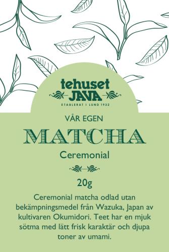 Matcha och matchabryggning | Tehuset Java