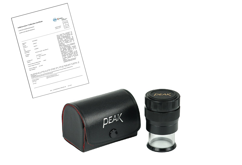 PEAK 7X LUPP MED MÄTSKALA DAKKS CERTIFIERAD