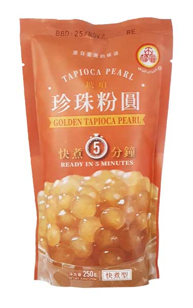 Tapioca Pearl Golden 250 g WuFuYuan