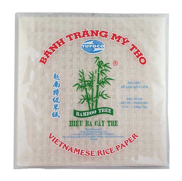 Rice Paper Square 22cm 340g Bamboo Tree