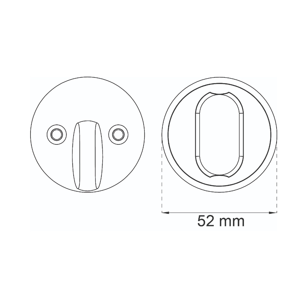 Cylinder Handle Set F40 Stainless Acid-Proof Habo 31222