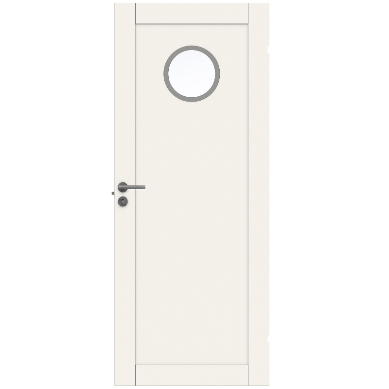Innerdörr Swedoor Unique 01L GWA130 Glas Vit NCS-S 0502-Y