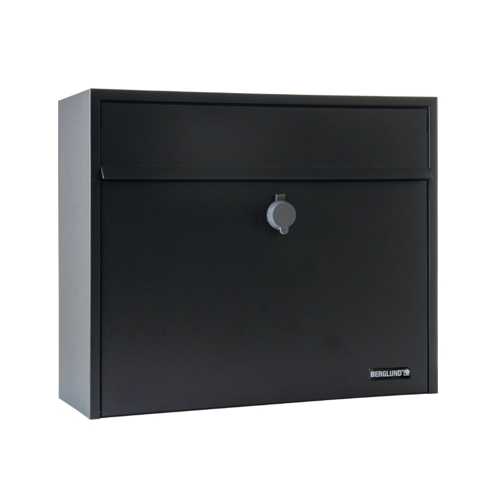 Mailbox Lockable SL93 Black Berglund
