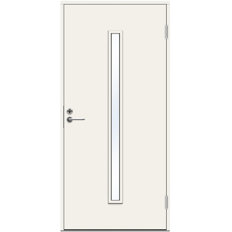 Ytterdörr Swedoor P-1700 Glas Vit NCS-S 0502-Y (standard)