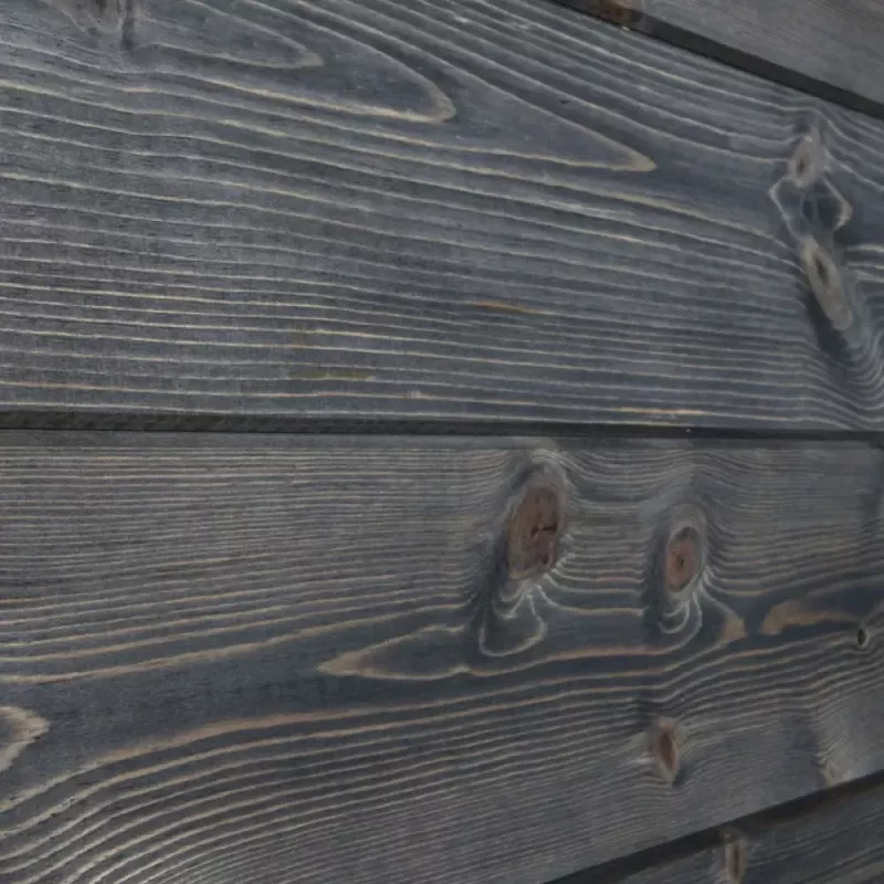 Innerpanel V-fas Laserad 15x120mm Mörkgrå Furu A, Baseco