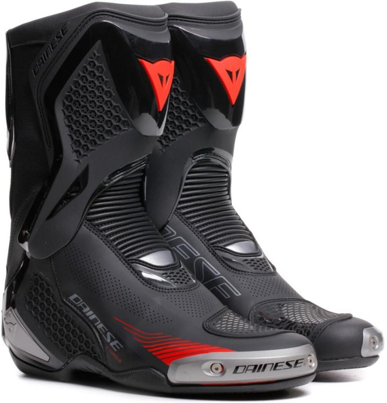Dainese Torque 4 Air Stövel Svart/Fluo-Röd